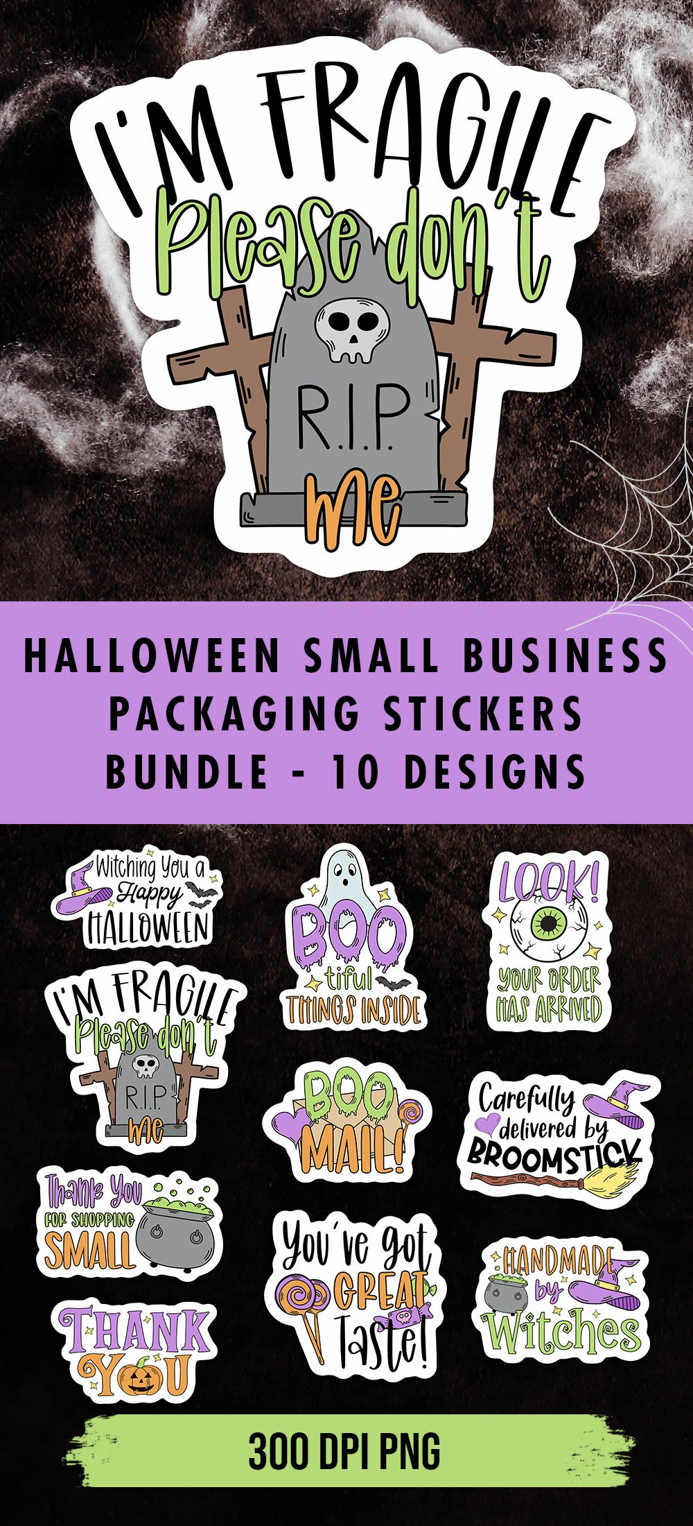 Small Business Stickers Bundle for Halloween