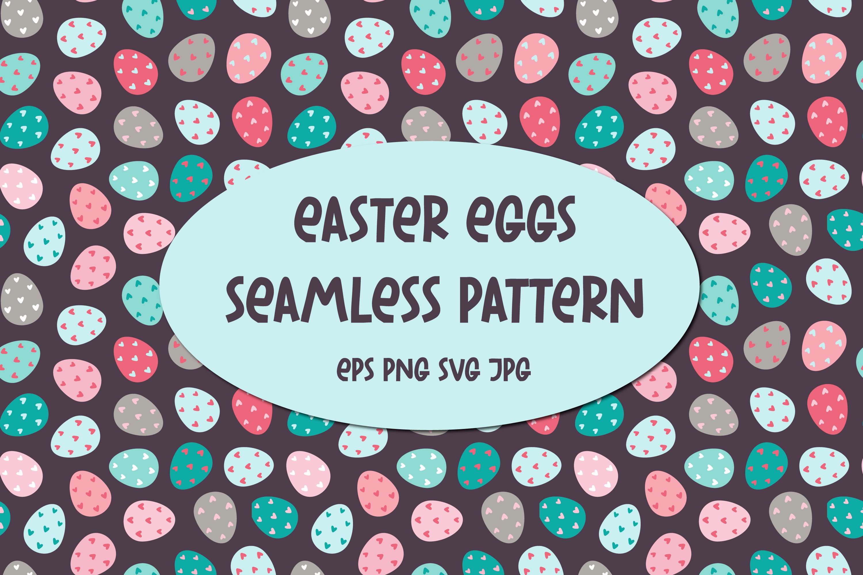Easter eggs seamless pattern. Easter digital paper