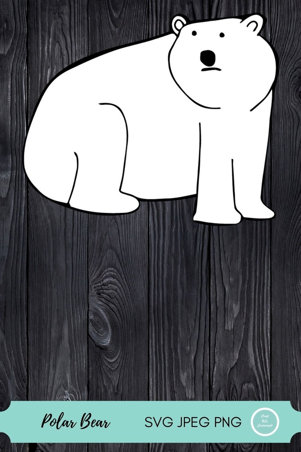 Polar Bear layered cut file