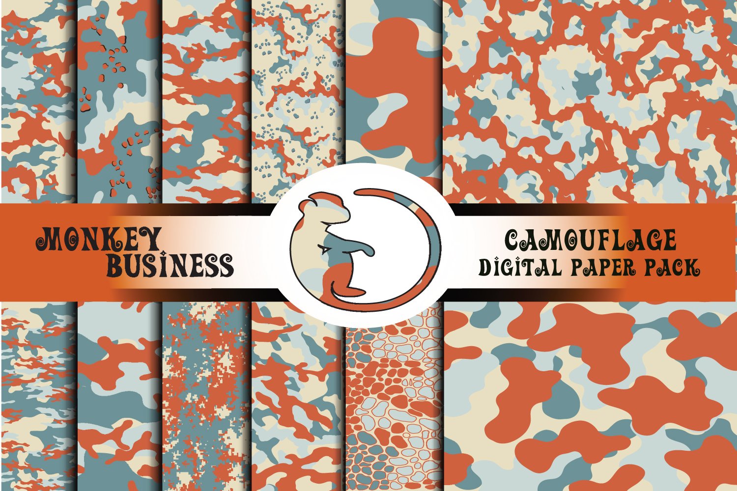 Digital paper pack, Scrapbook papers, Camo texture,Jpg files