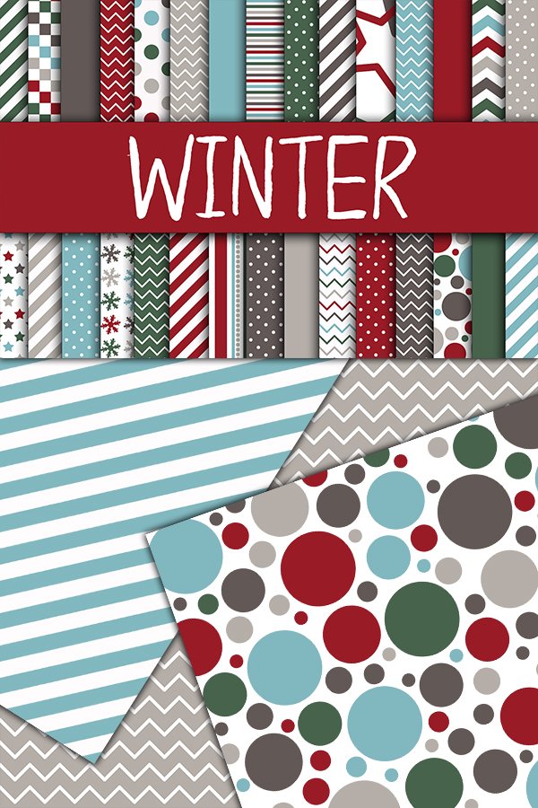 Winter Digital Papers (37594)