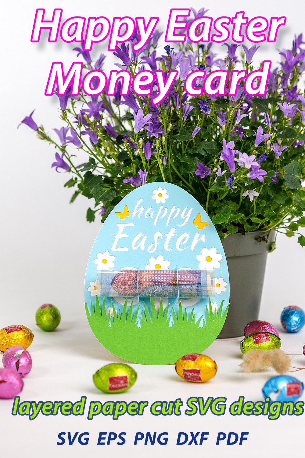 Easter Money Card SVG| Happy Easter Bundle SVG| Money Holder