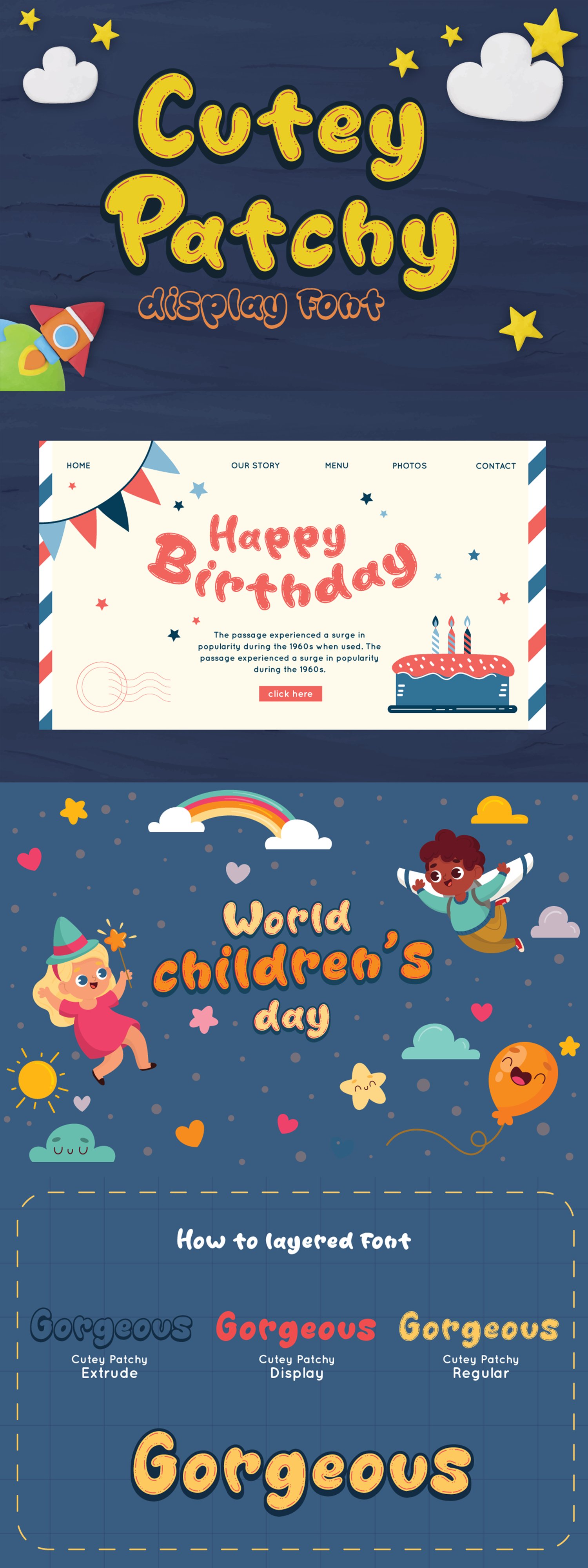 Cutey Patchy - Display Font (1557245)