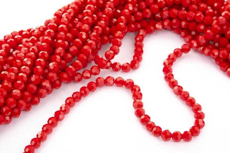 Photo of red Beautiful Sparkle Crystal Beads (863917)