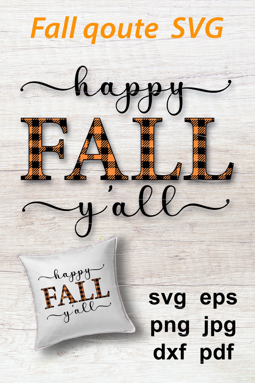 Fall svg round porch sign, happy Fall y´all svg quote