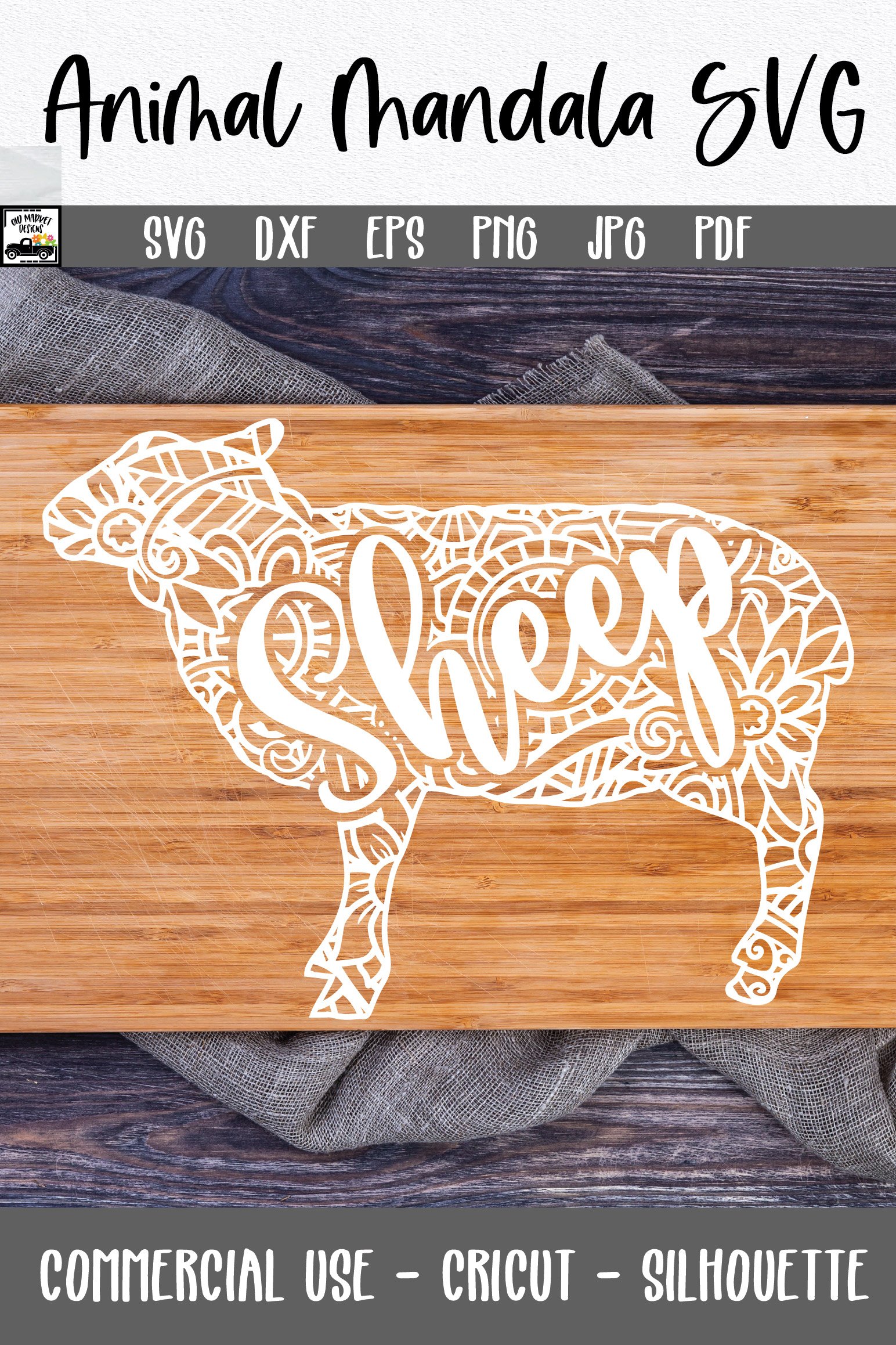 Sheep Mandala SVG File