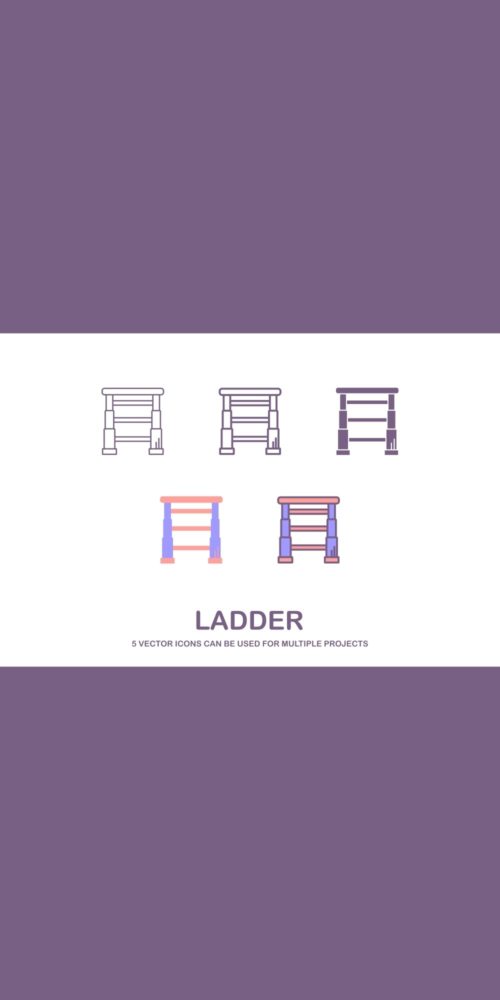 ladder icon vector design element logo template.