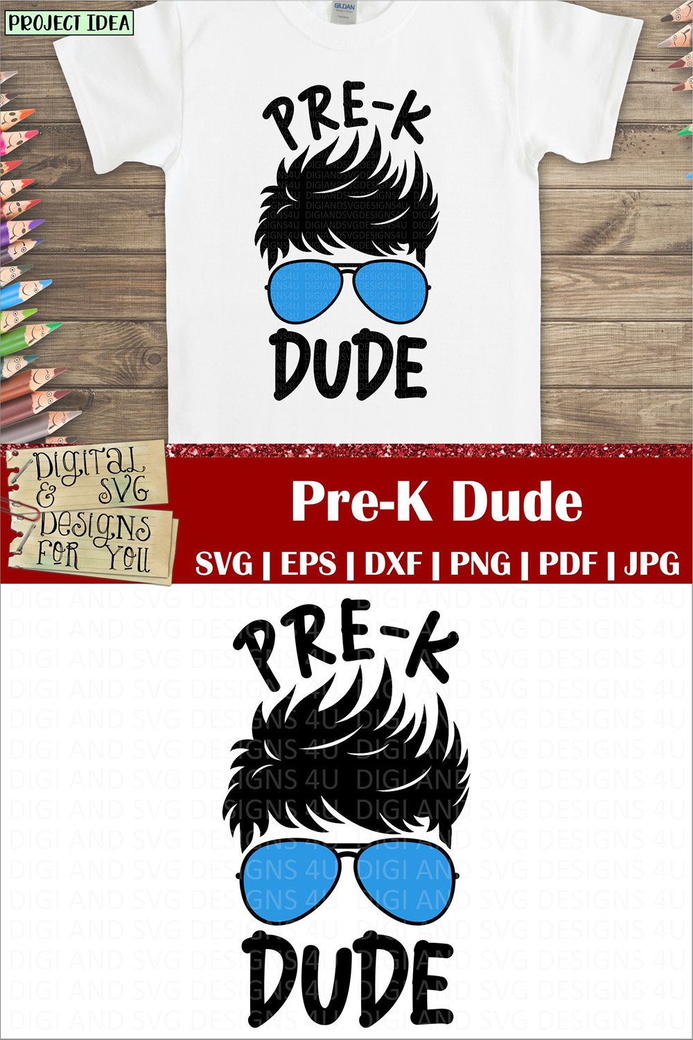Pre-K Dude | Back to school | Dude SVG