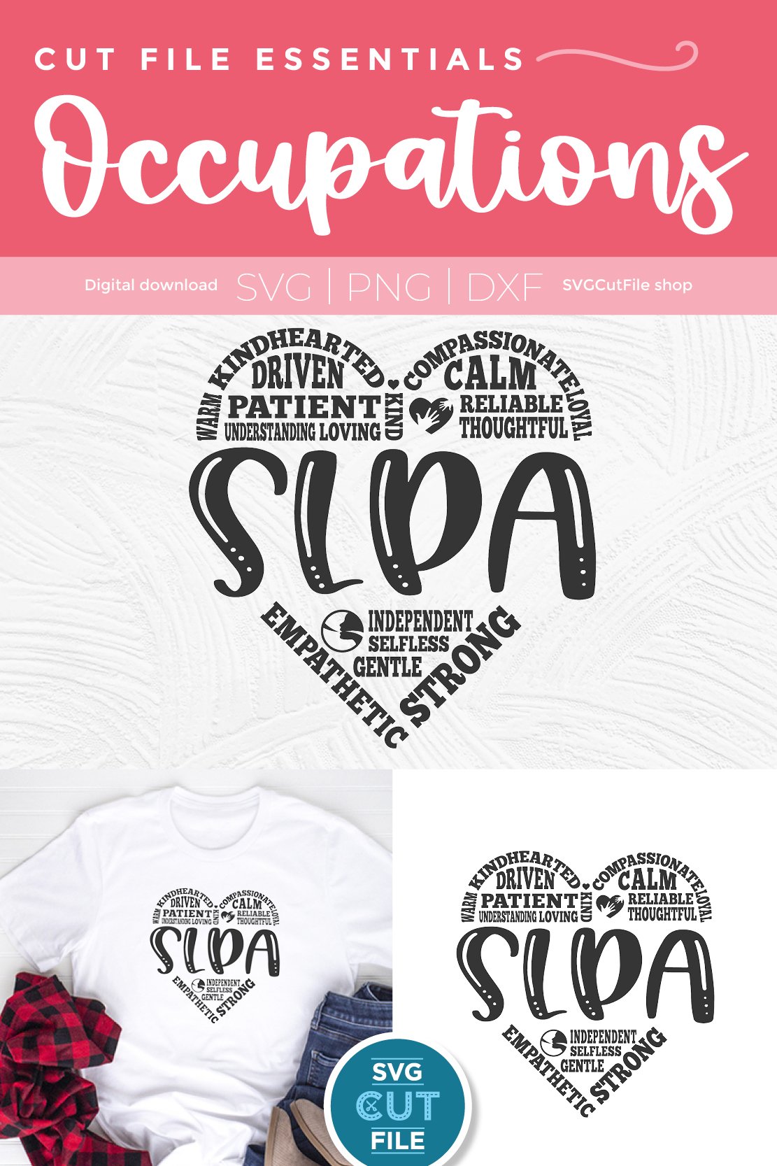 SLPA svg, a Speech pathologist assistant svg for crafters