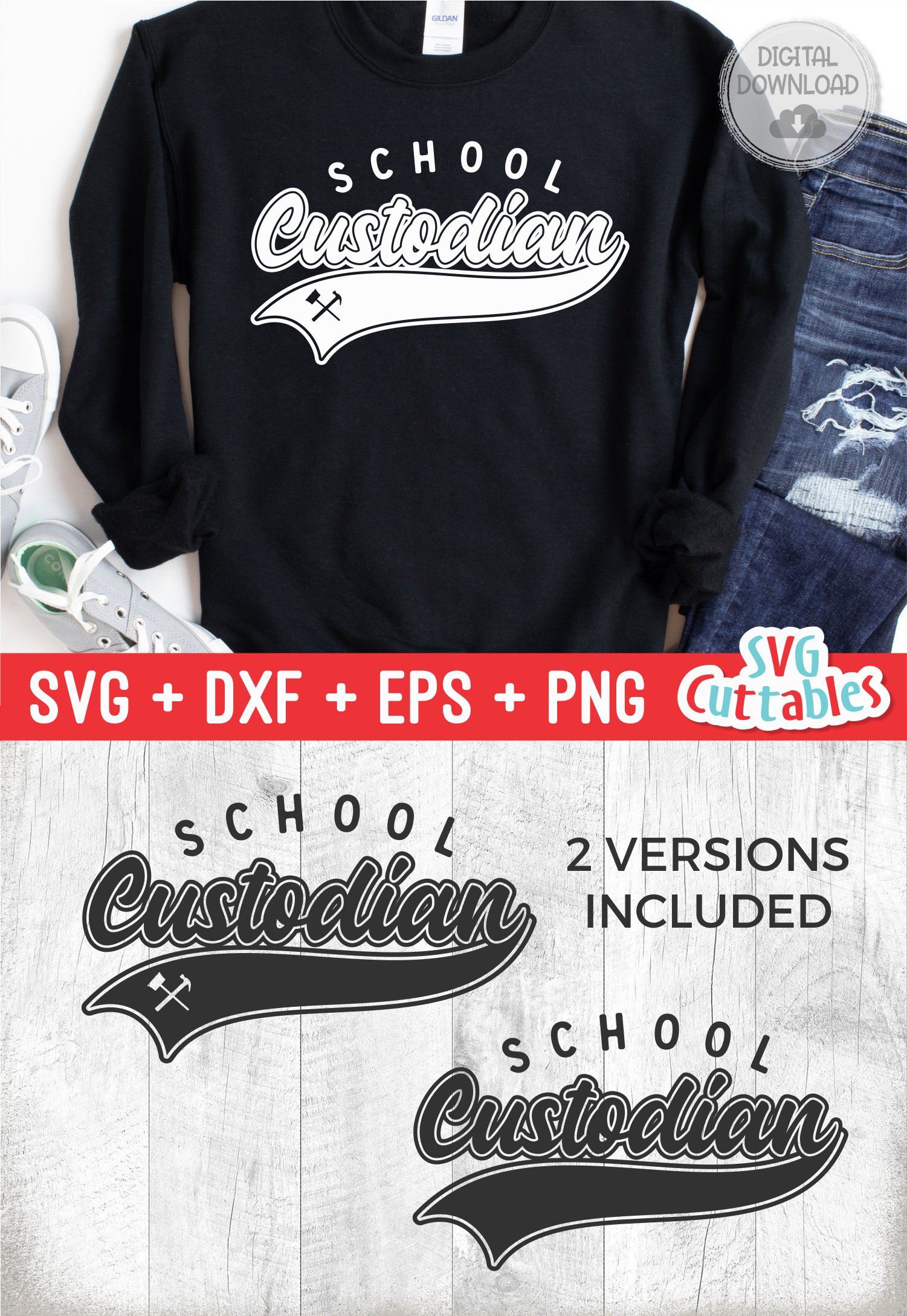 Custodian SVG | School Custodian Shirt