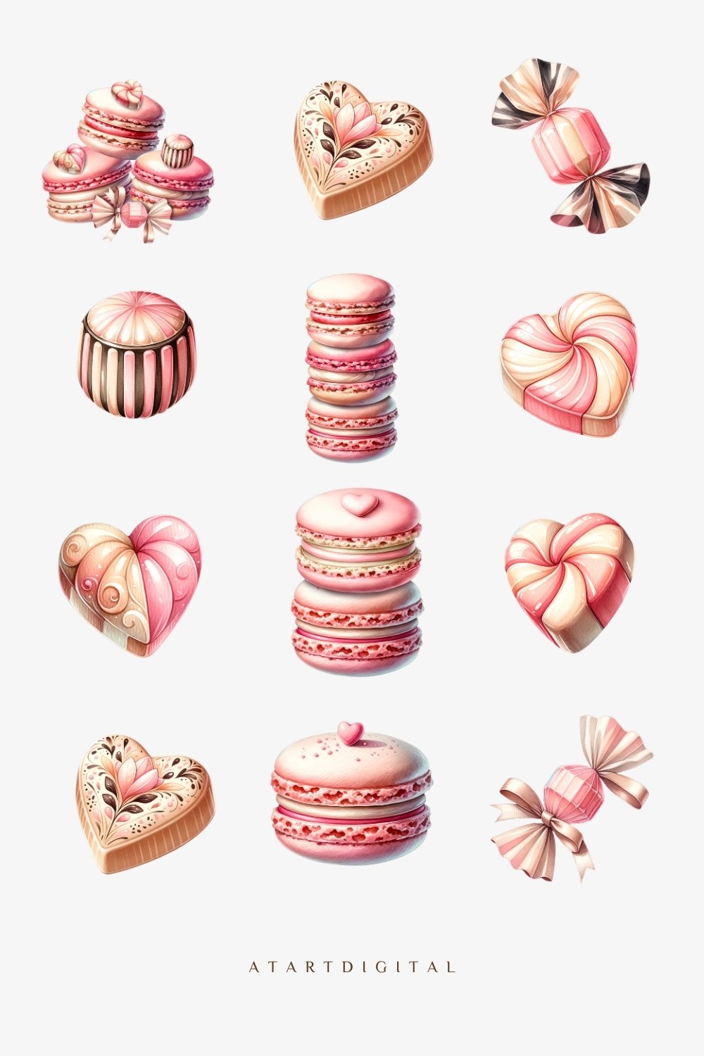 Sweet Watercolor Dessert Clipart