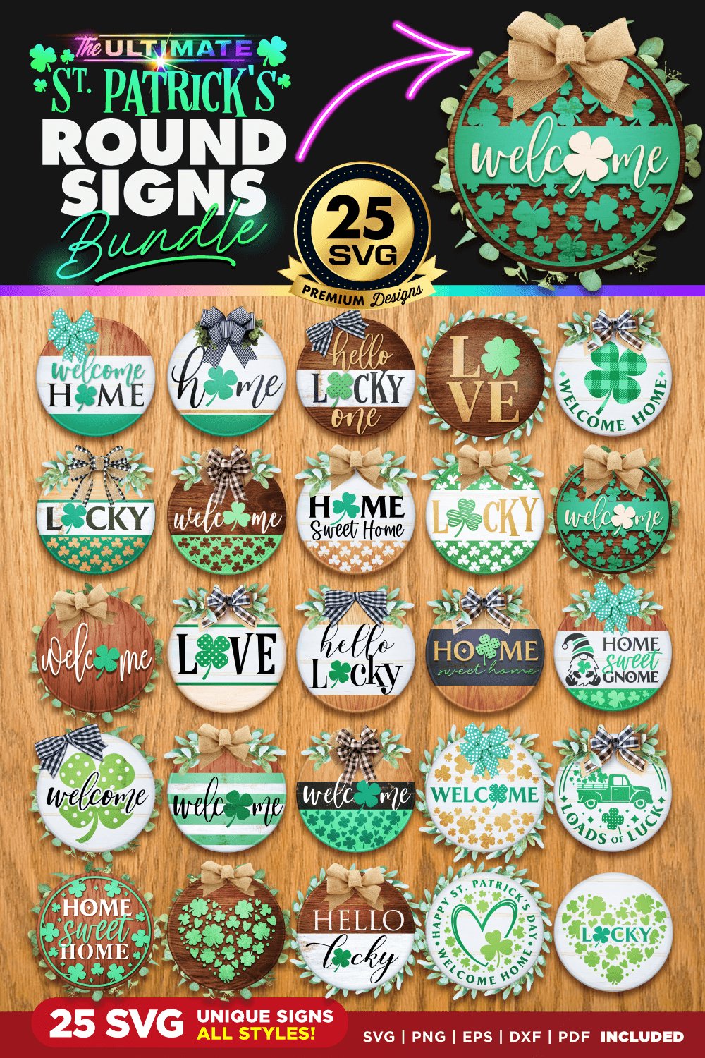 St Patricks Day Door Signs Bundle