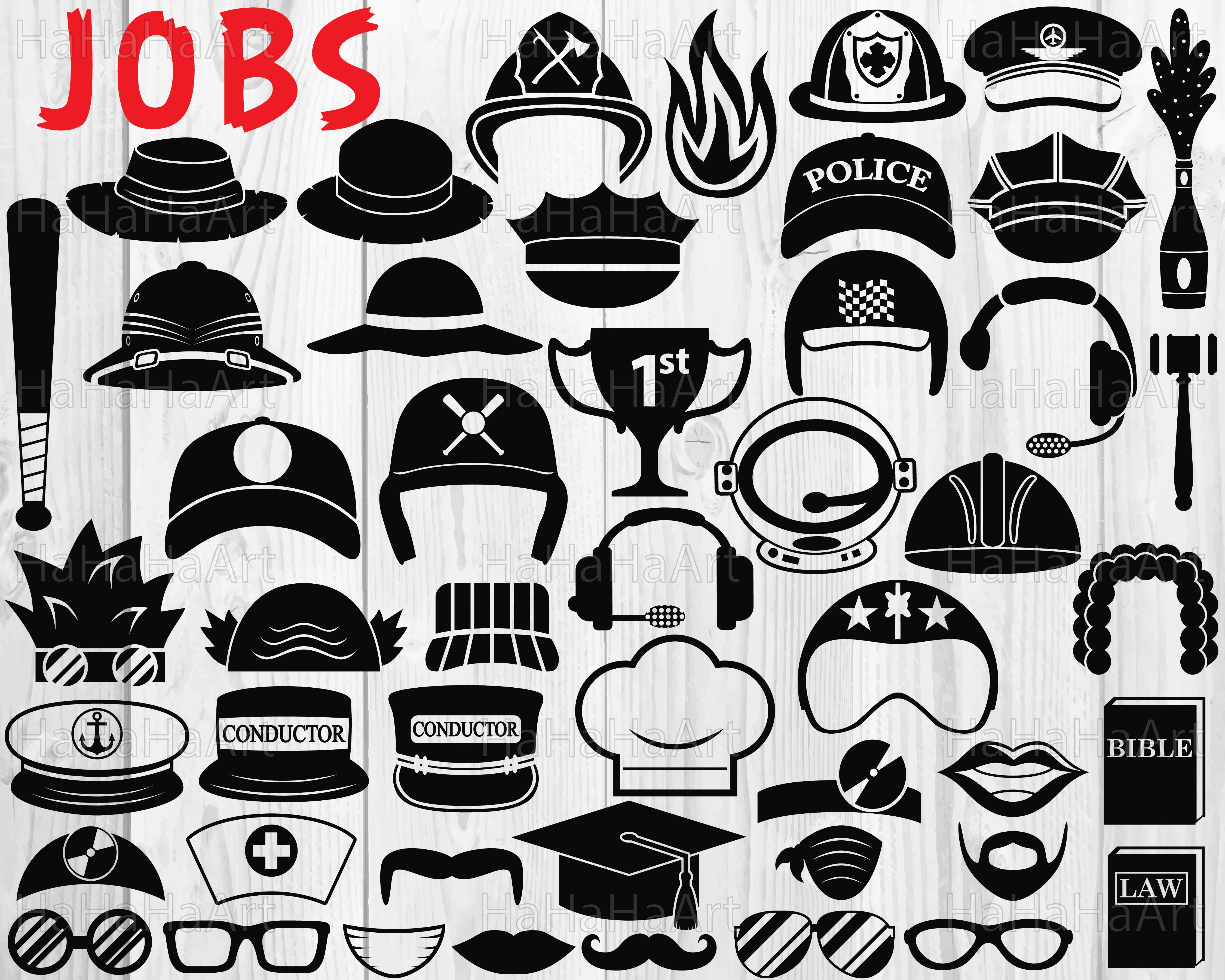 Jobs Silhouettes Designs - Clip art / Cutting (1048093)