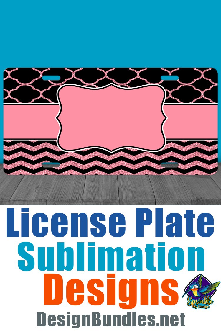 License Plate Sublimation Design (1015072)