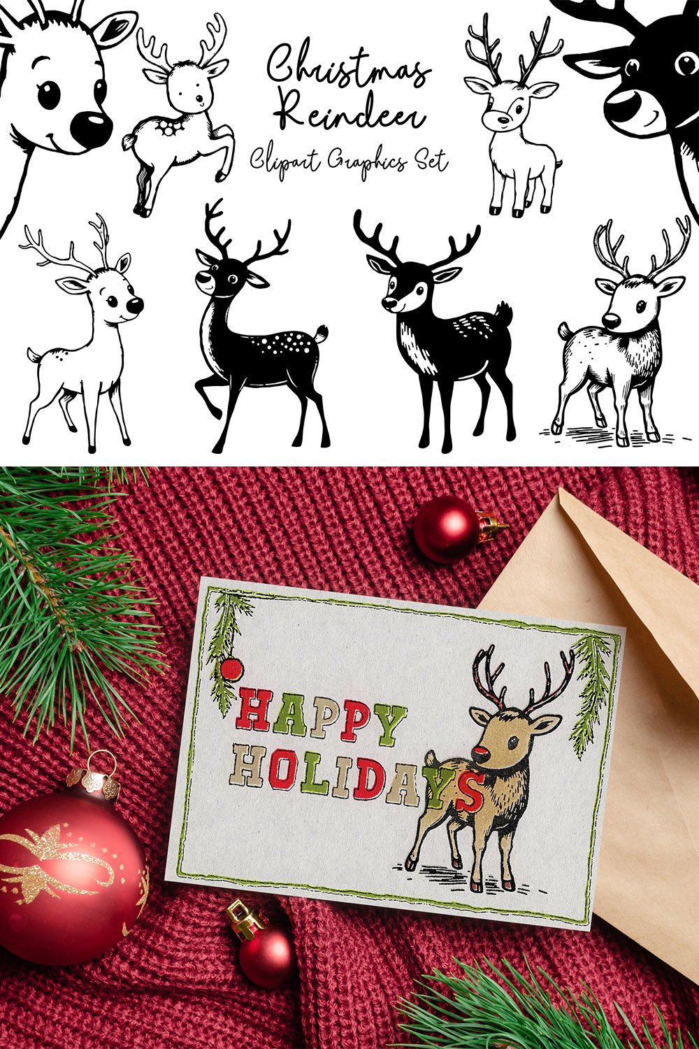 Christmas Reindeer Png Clipart Collection