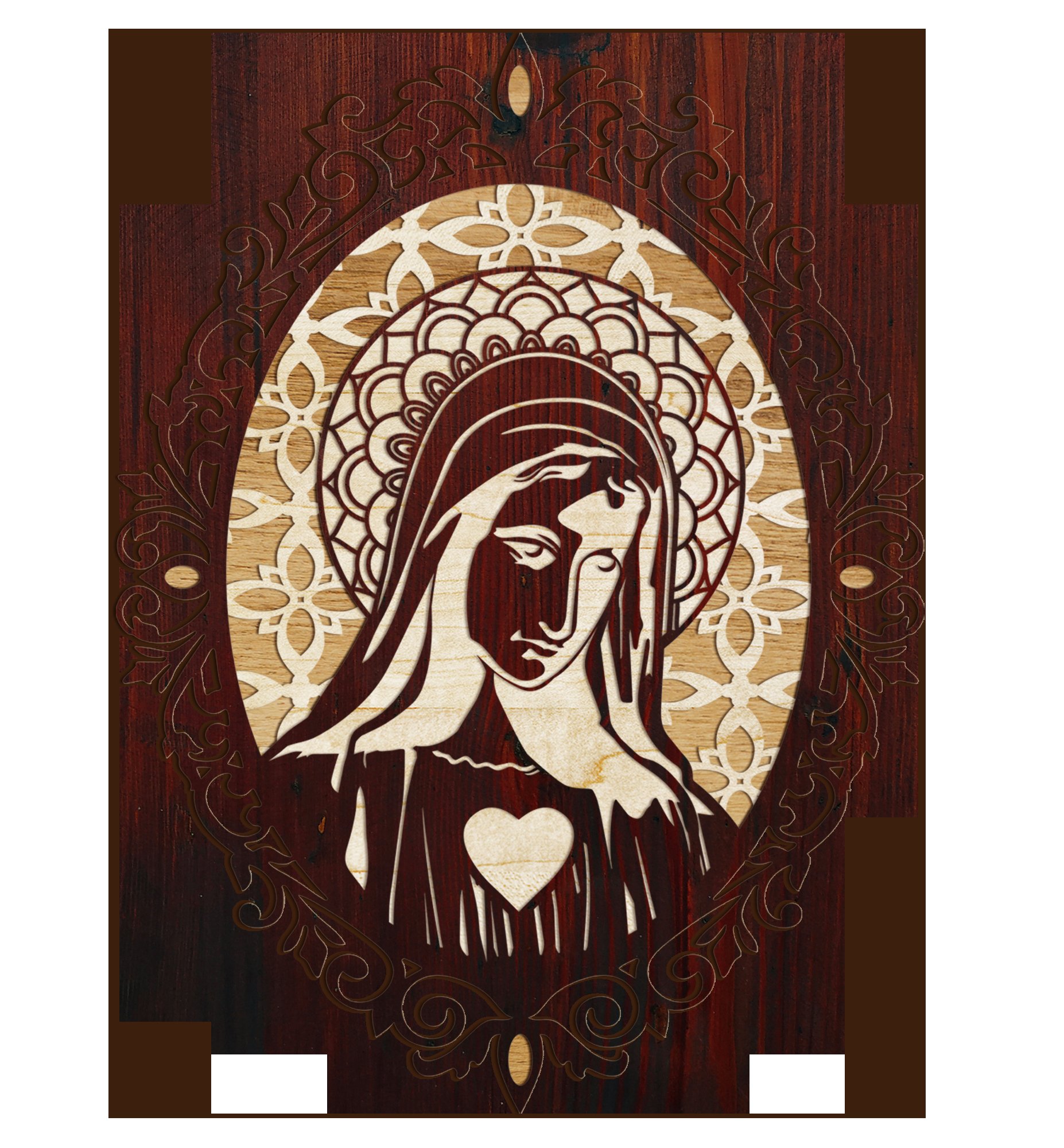 Icon Deva Maria, Religious Decoration, Christian, Jesus