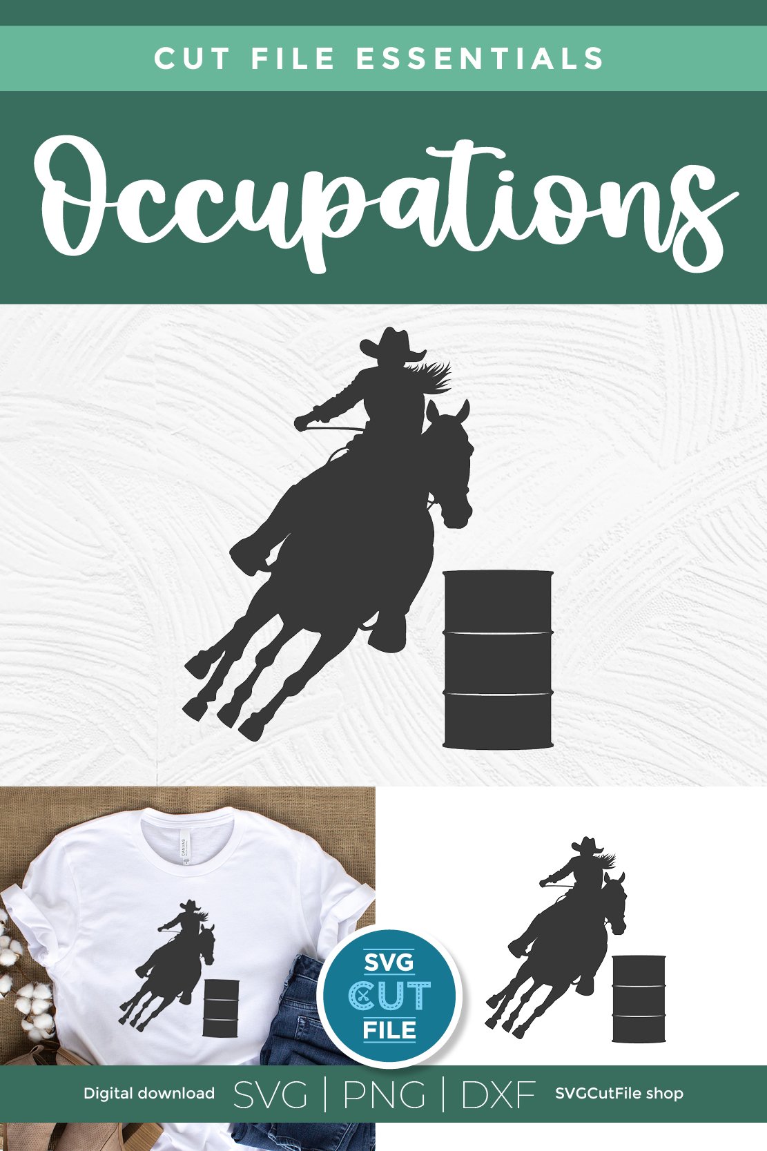 Barrel Racer SVG - Create Stunning Rodeo Crafts