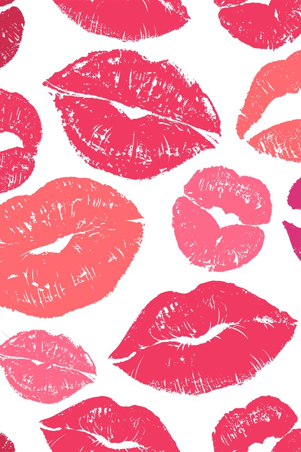 Lips seamless pattern. Colourful womans lips design for fash