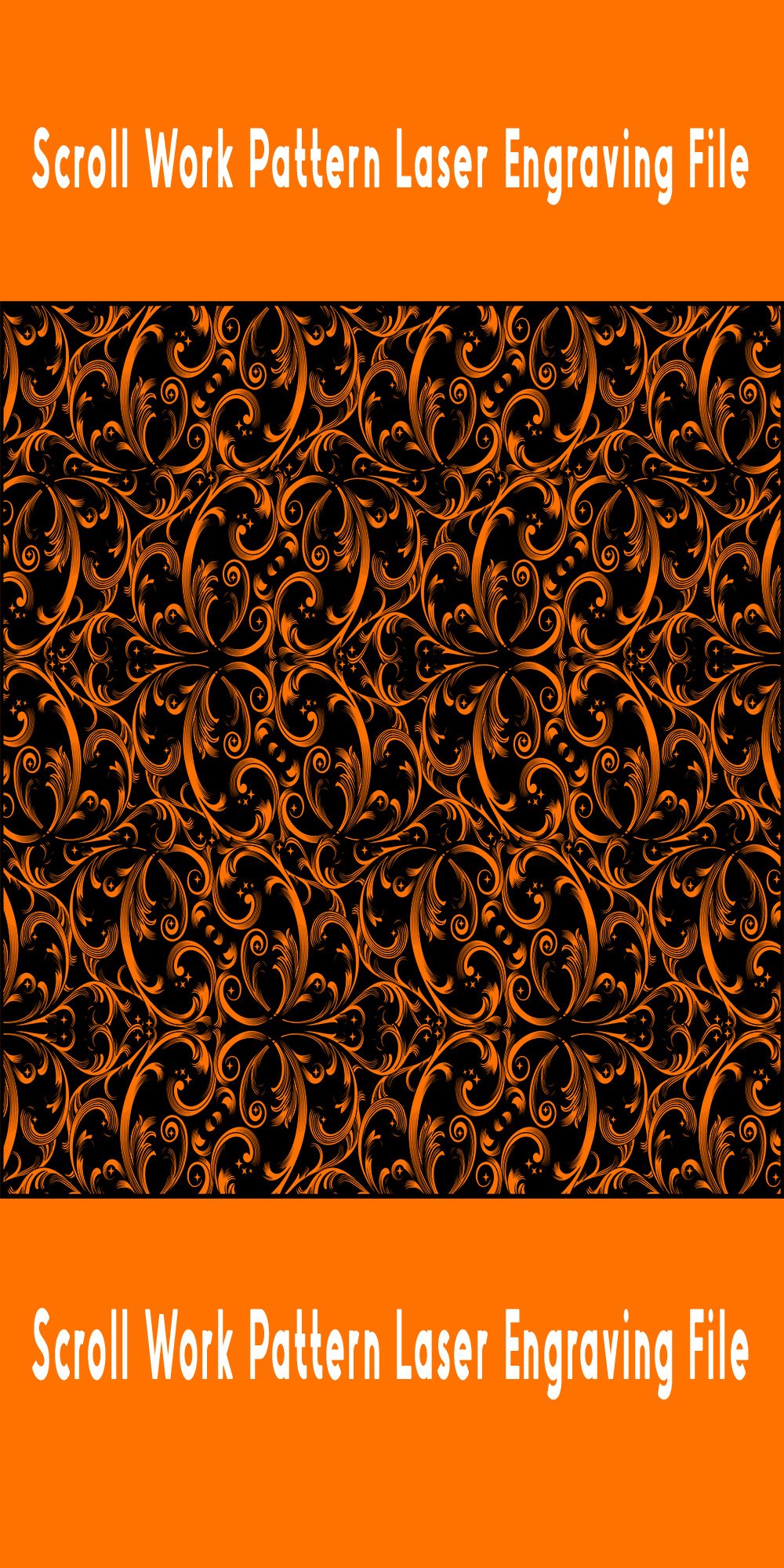 Firearm Scroll Work Pattern Laser Engraving File (4852753)