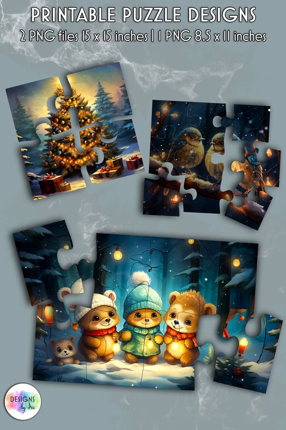 Christmas Puzzles for Kids | Printable Puzzle Designs