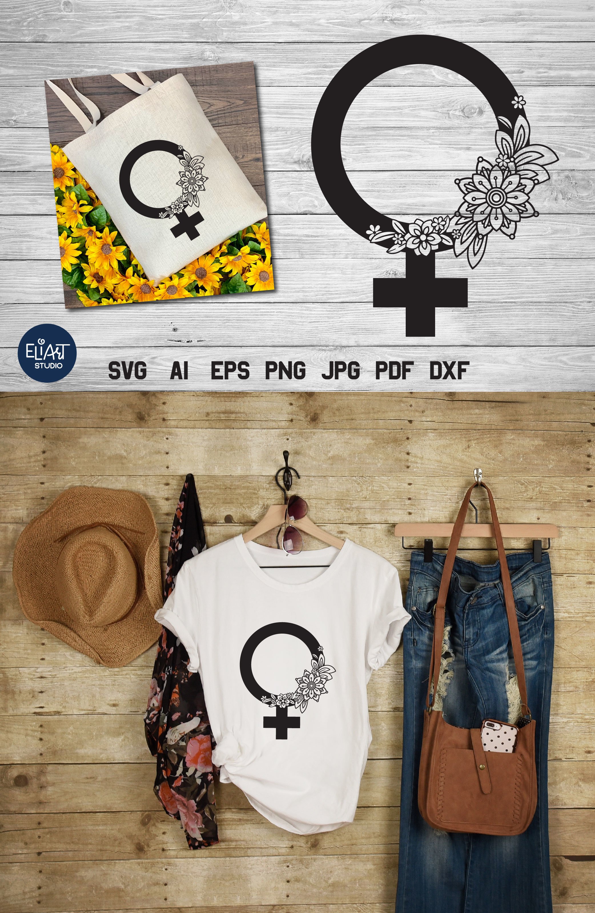 Female SVG Symbol | Gender Female Icon with (1057383)