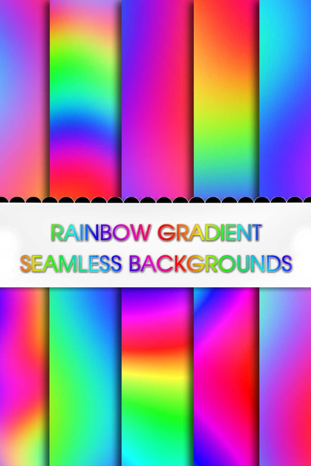 Rainbow Gradient, Rainbow Digital Paper