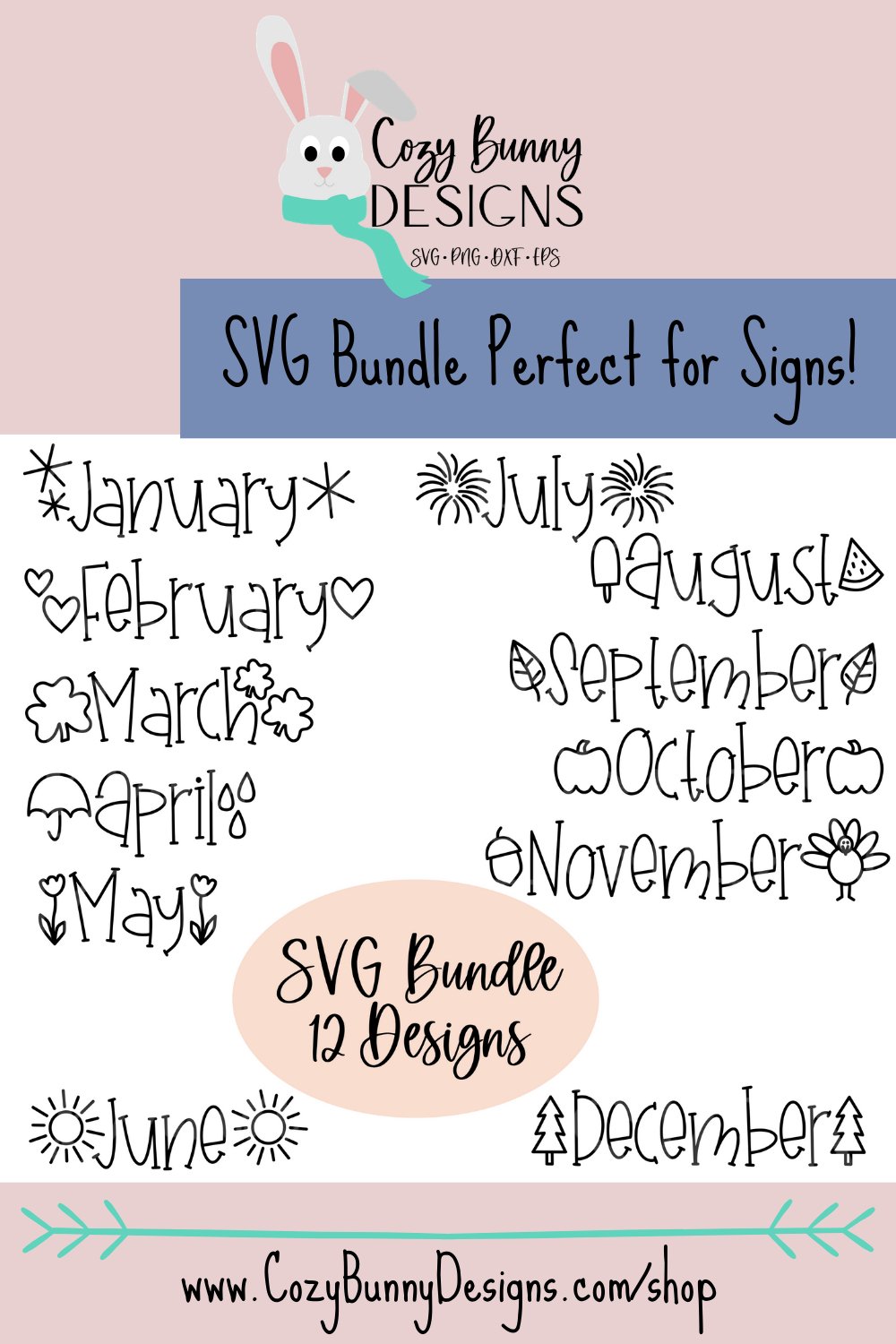 Months of the Year SVG (1213719)