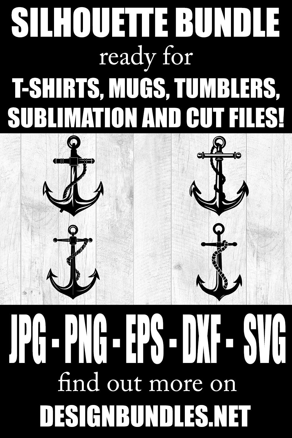 Boat Anchor Silhouettes SVG EPS PNG (3513744)
