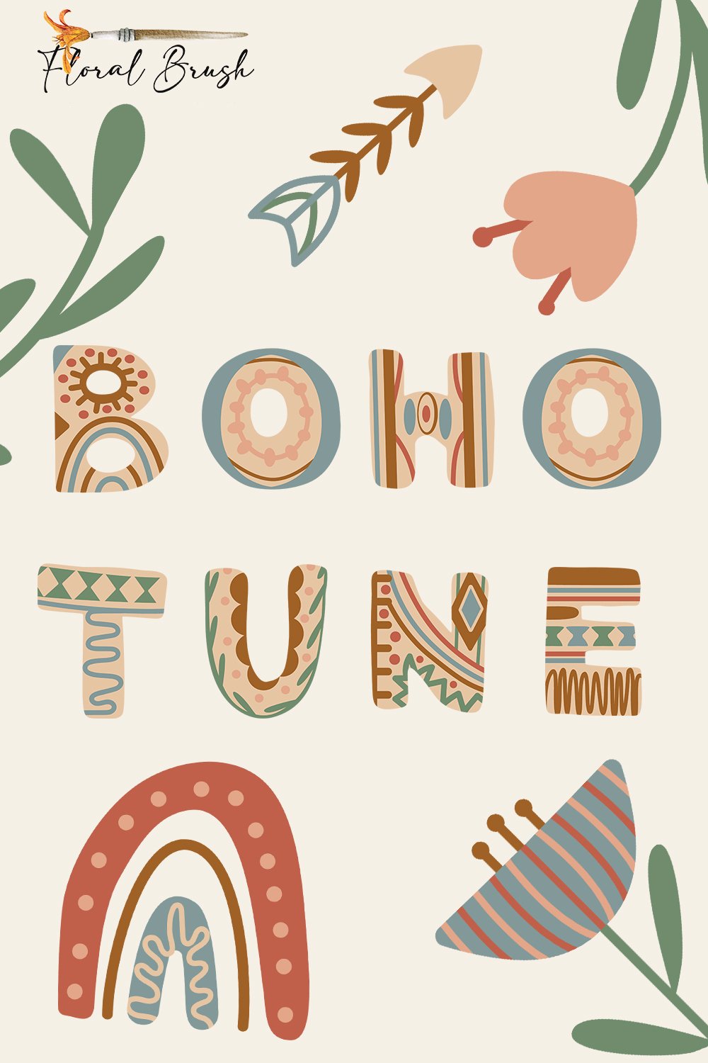 Boho Tune, Bohemian Alphabet, Boho abc letters (1987716)