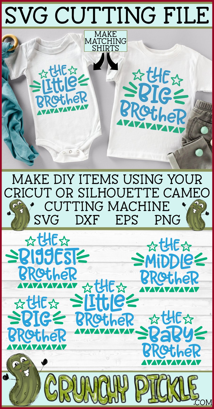 Brothers SVG Cut File