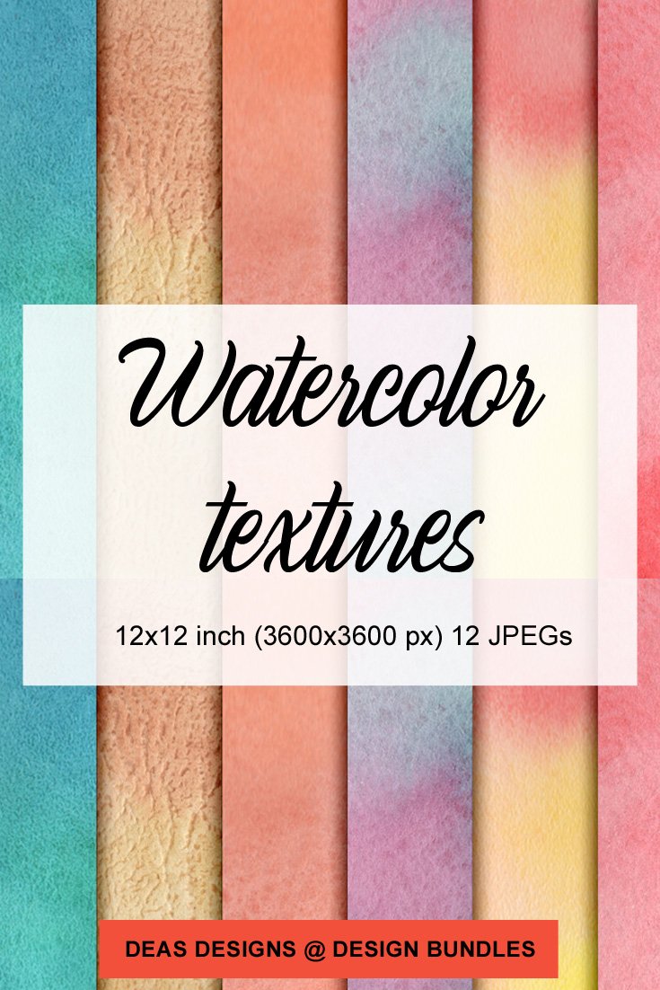 Watercolor digital papers