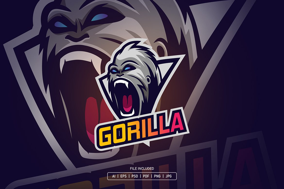 gorilla mascot logo