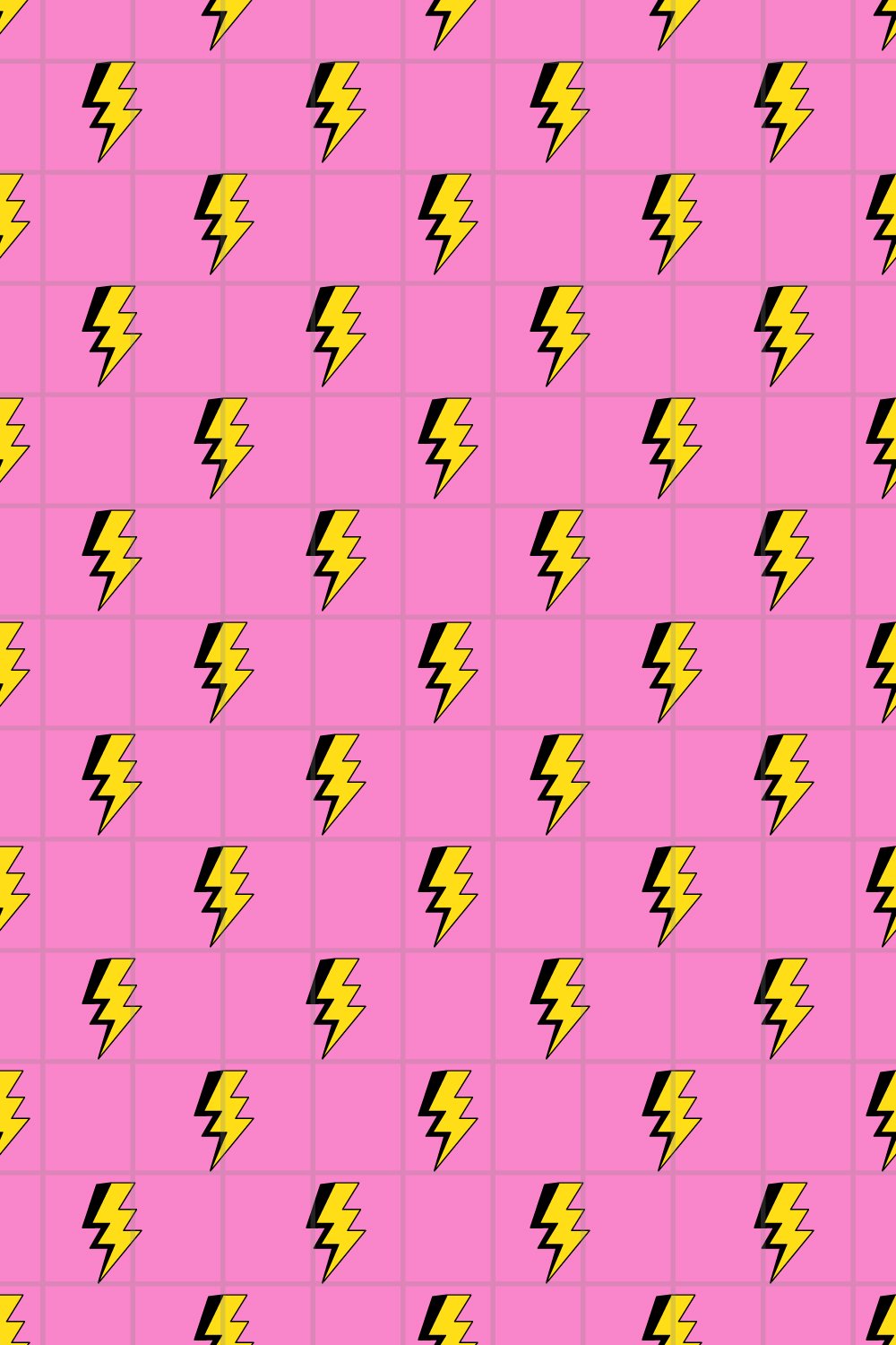 Lightning bolts seamless pattern in cartoon, comic (2180814)
