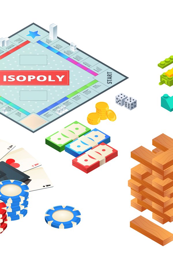 Board games and tools. Various tools for board games. Dices,