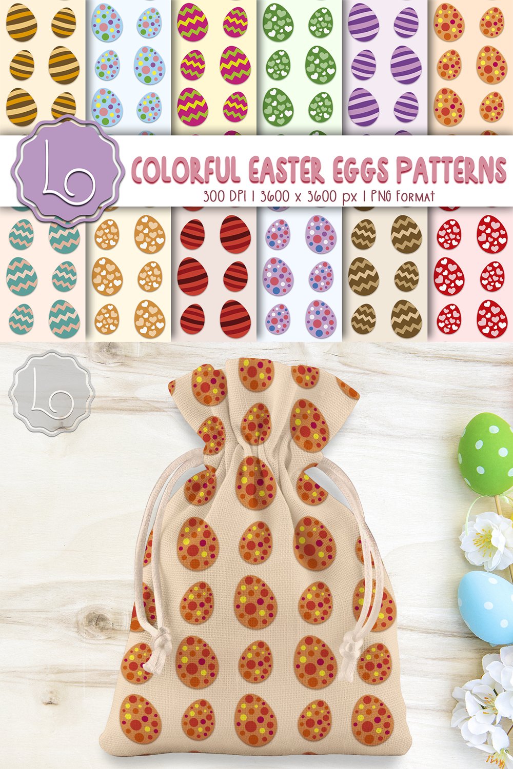 Colorful Easter Eggs Patterns