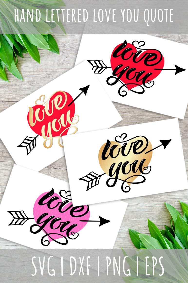 Valentines Love You quote sublimation | Greeting card SVG