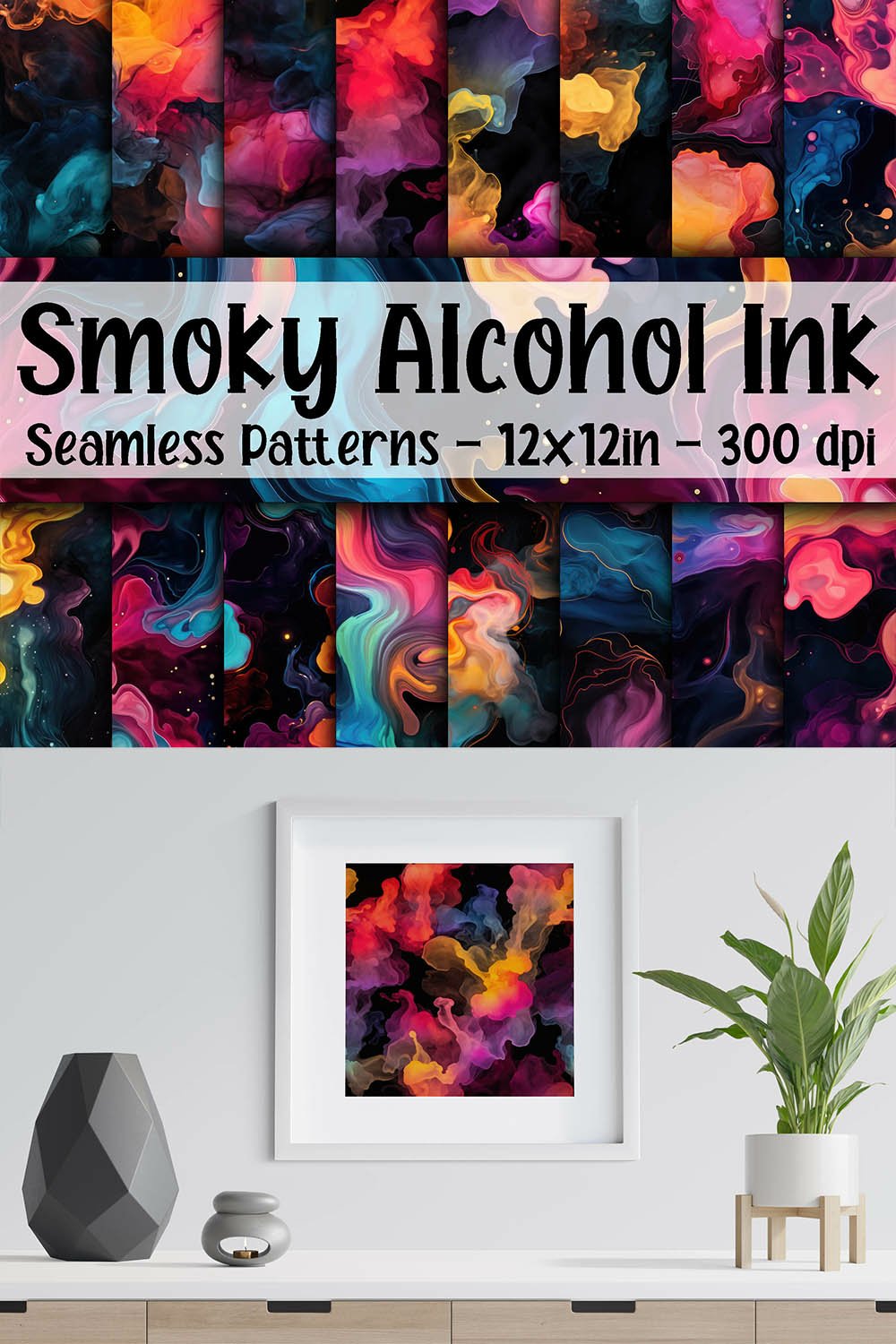 Alcohol Ink Digital Paper