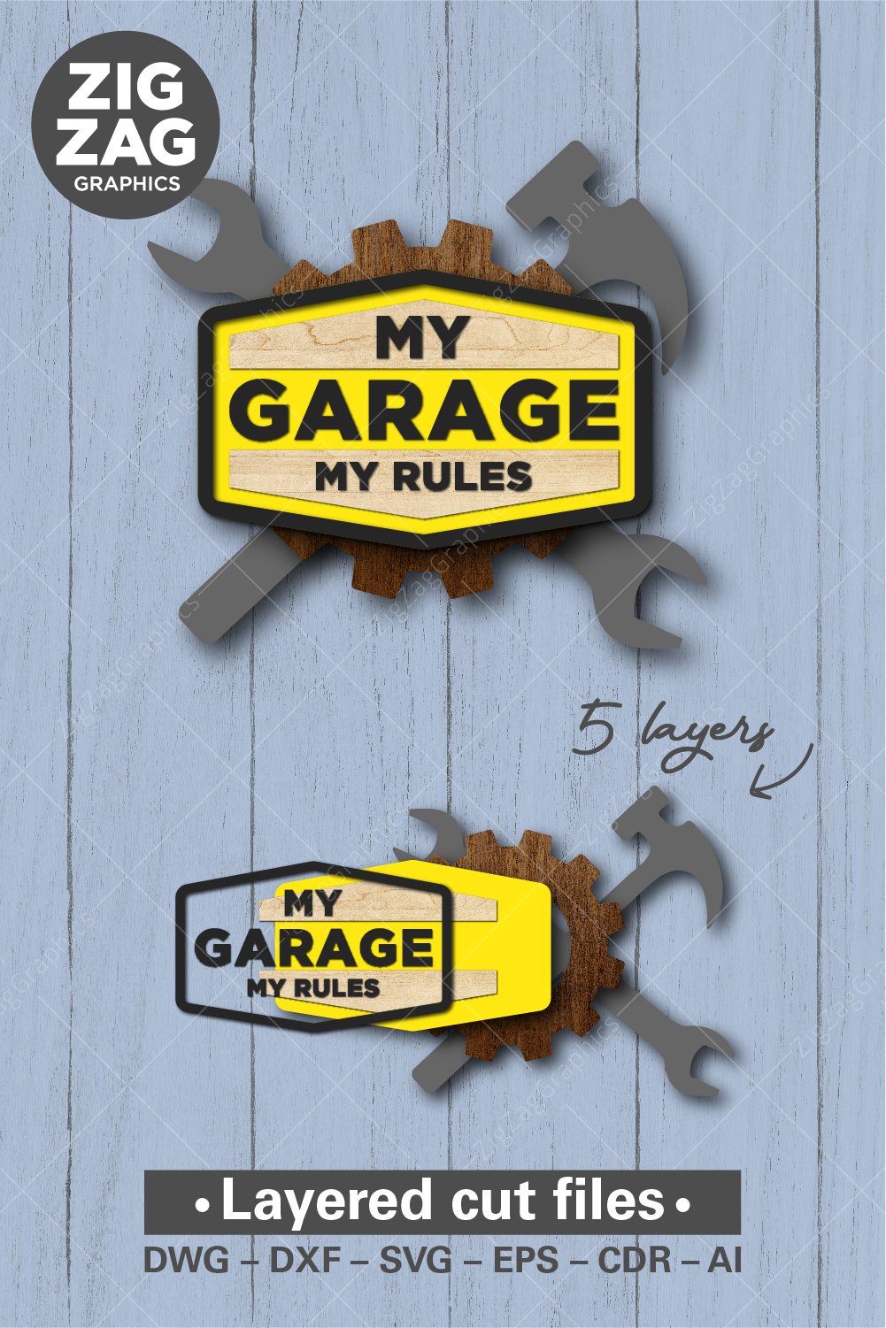 My Garage My Rules sign svg cut file
