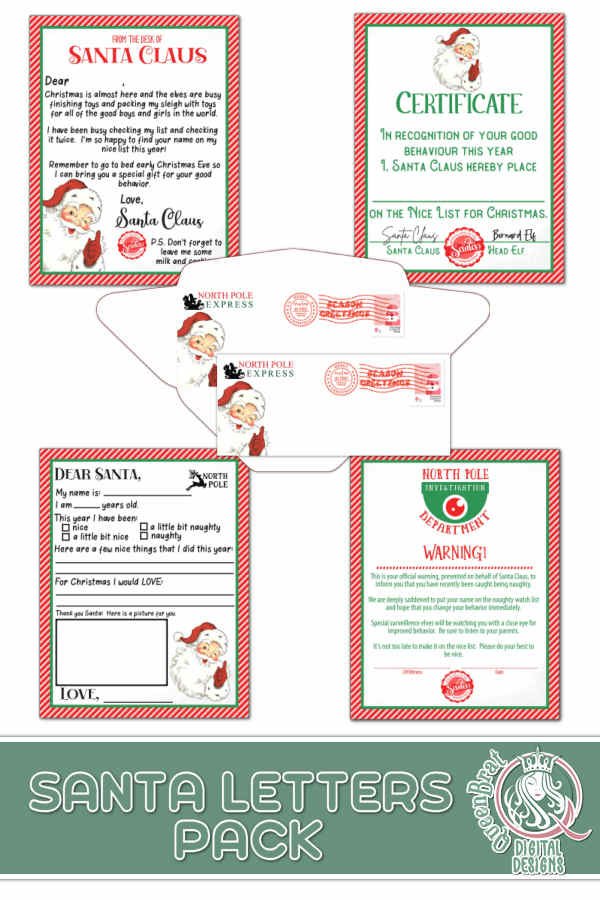 Santa Letters Printable Bundle