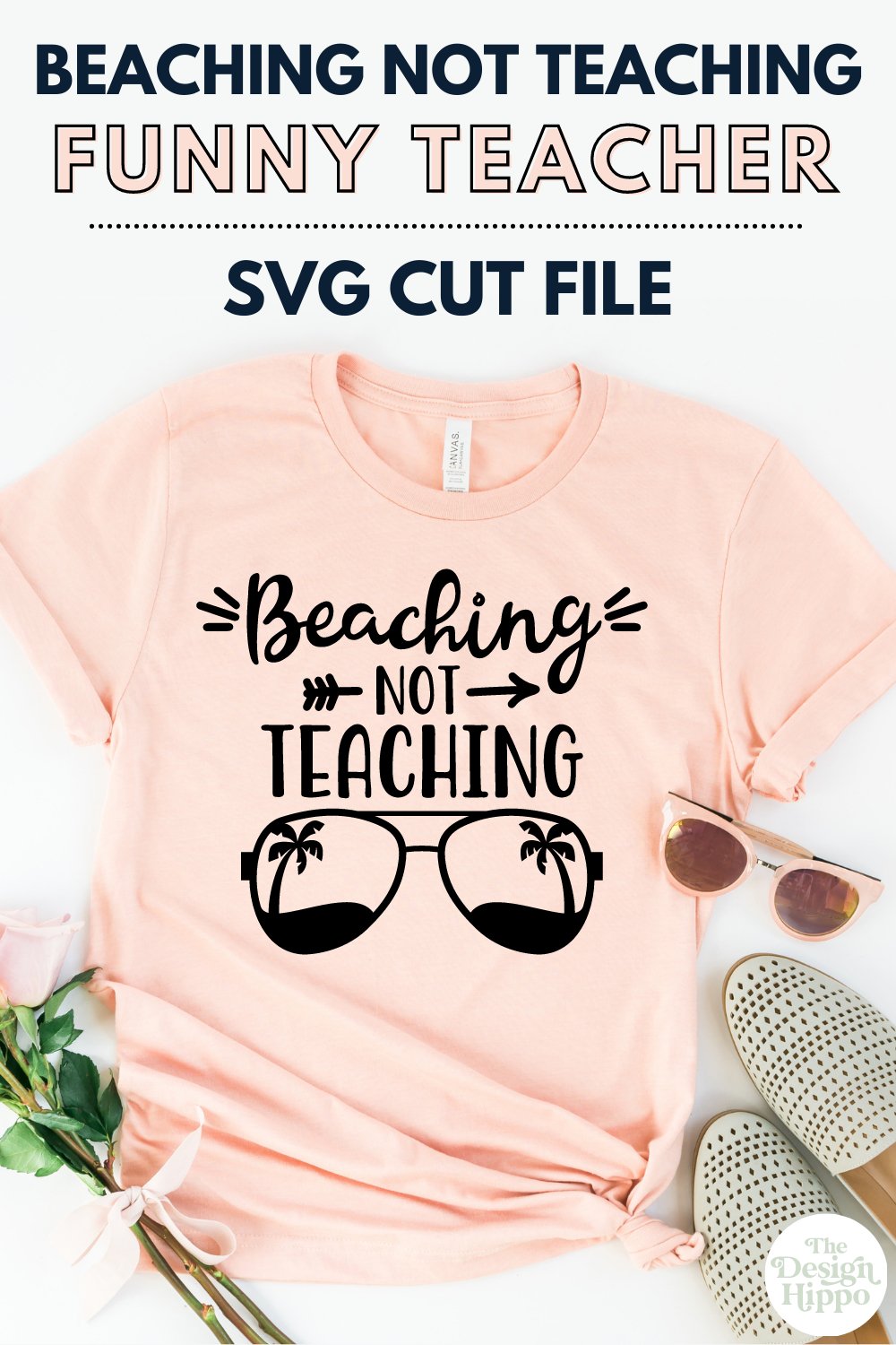 Beaching Not Teaching SVG | Funny Teacher Summer Shirt PNG