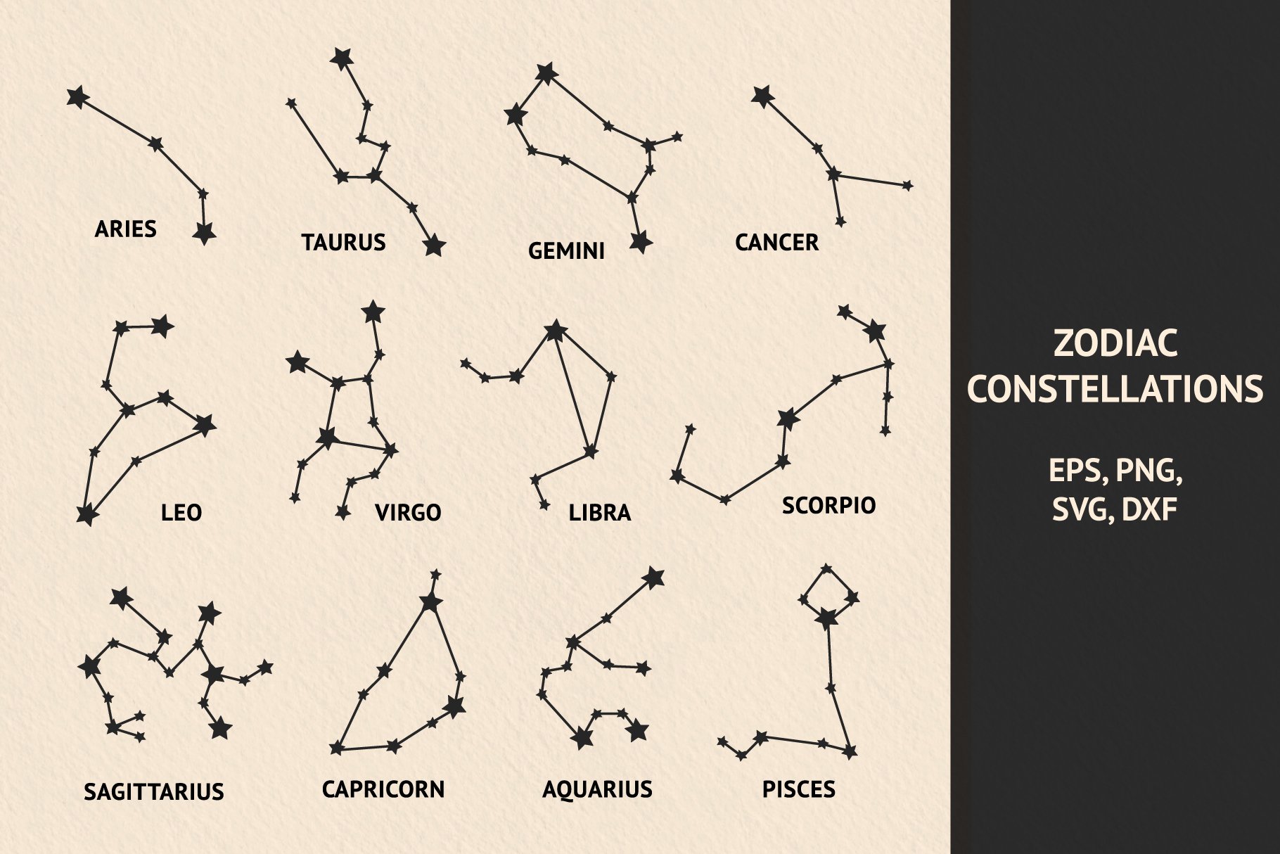 Zodiac Constellations Collection