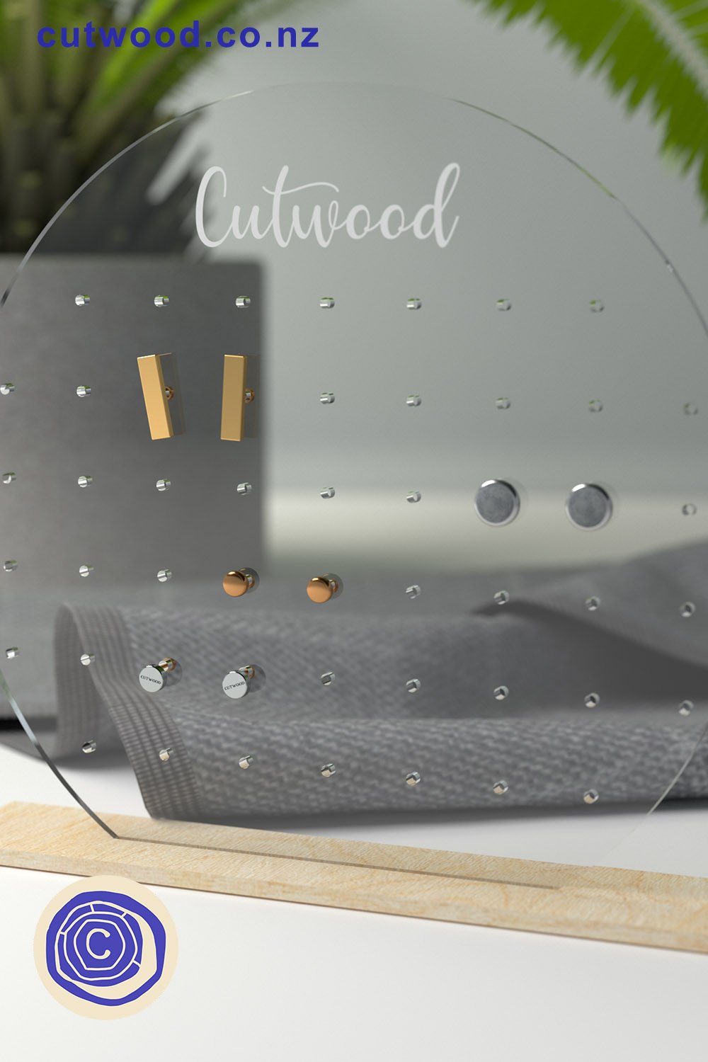 Earring Display Stand Circlular SVG file