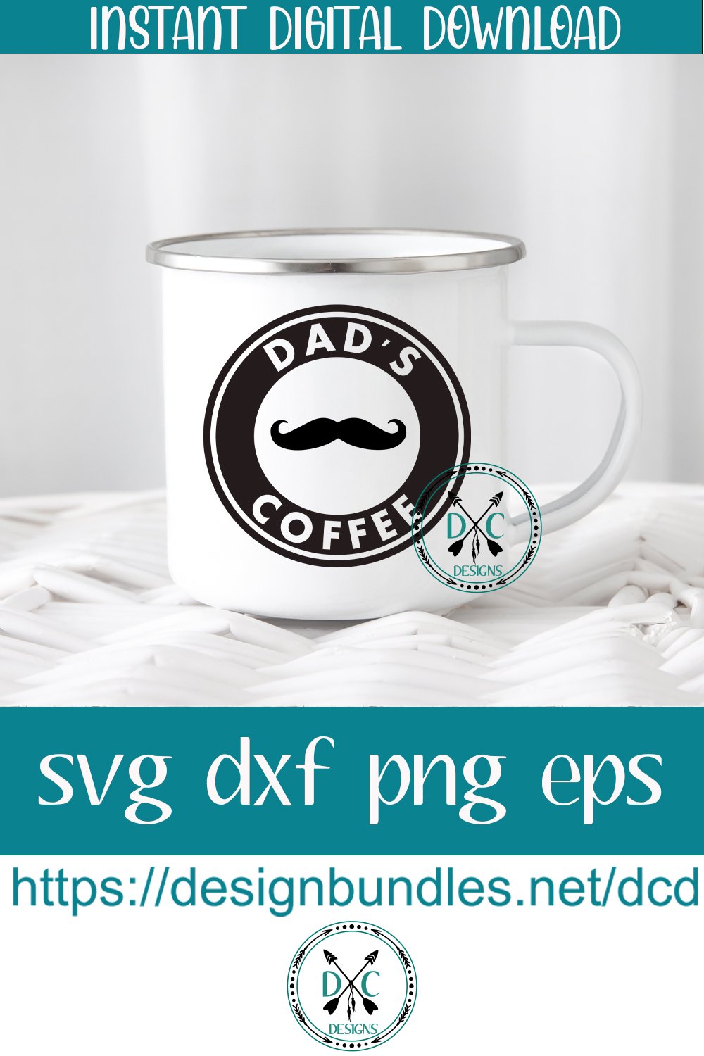 Dad's coffee Father's Day SVG cutting file