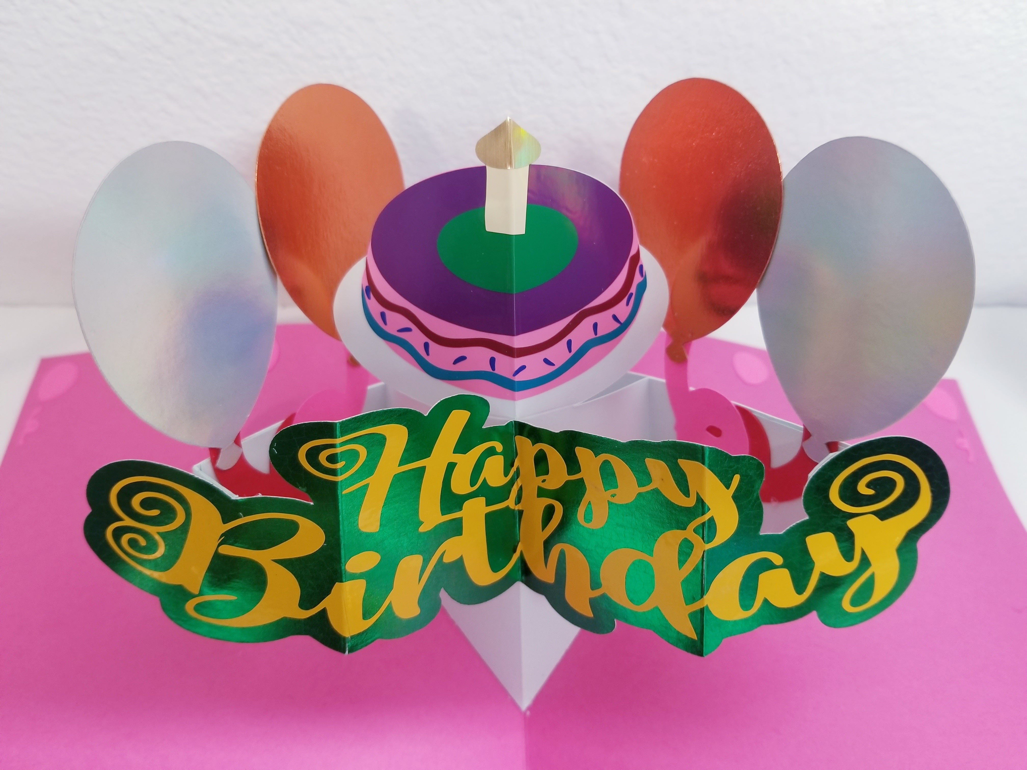 Happy Birthday Pop-Up Card | Pop-Up Card SVG