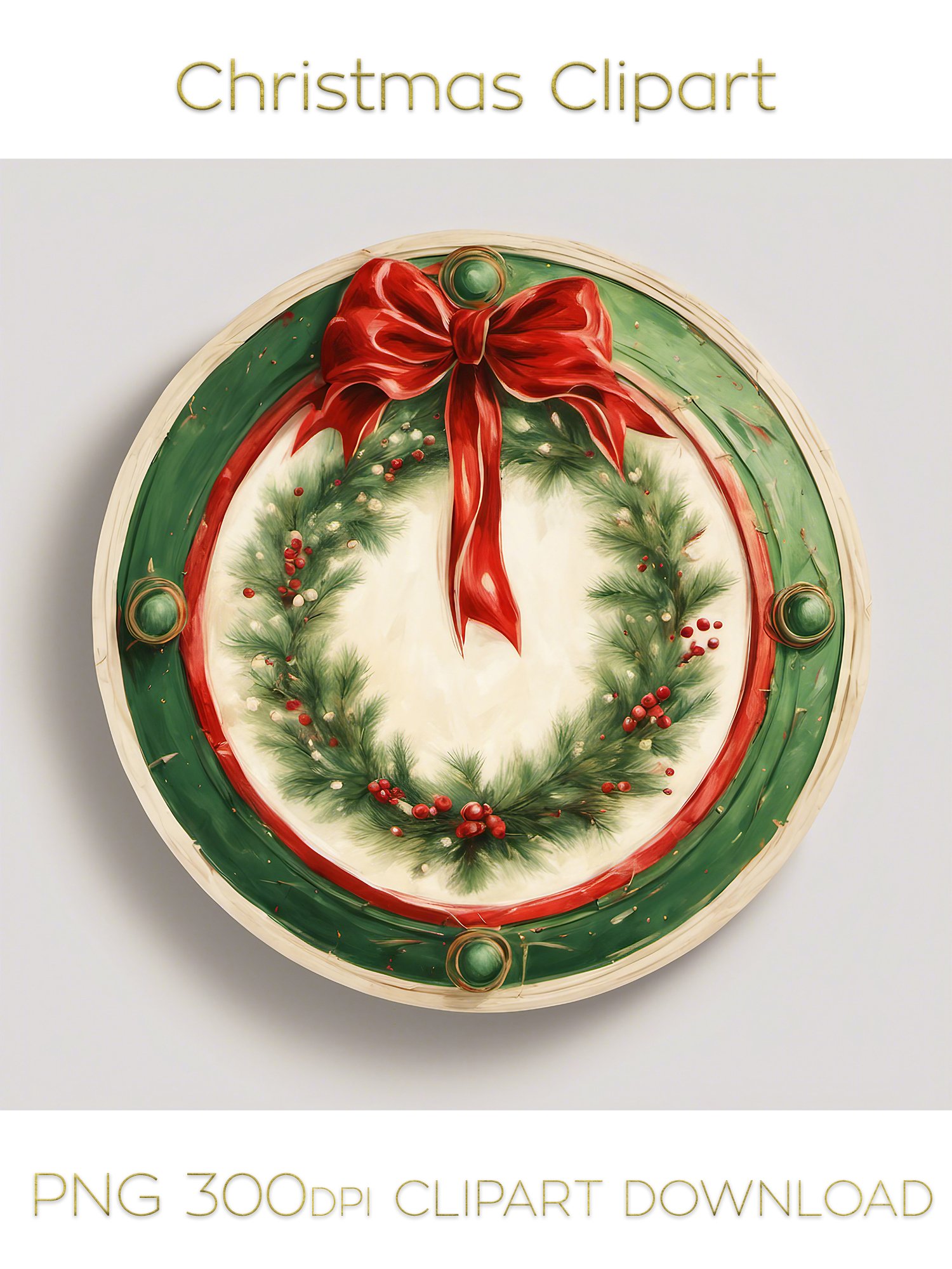 Christmas Winter Watercolor Clipart PNG Digital (2808894)