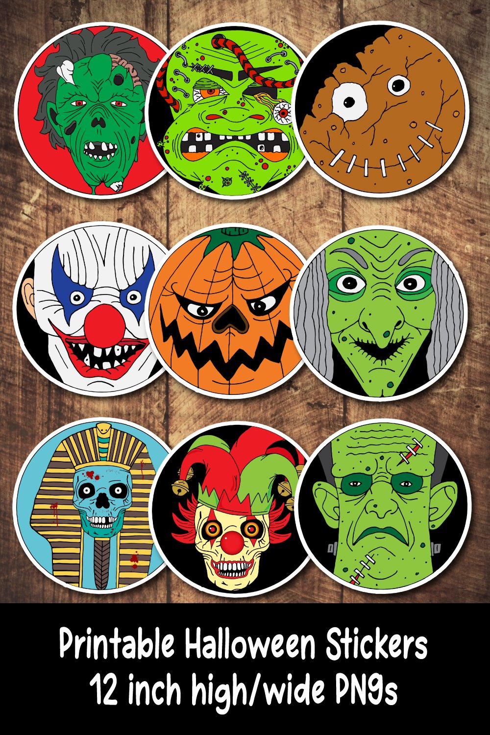 Halloween Stickers, Horror Stickers, Scary Halloween PNG