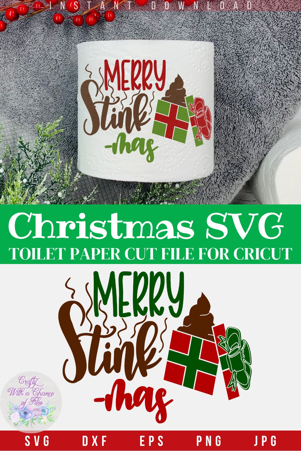 Christmas Toilet Paper SVG | Toilet Paper (44451)