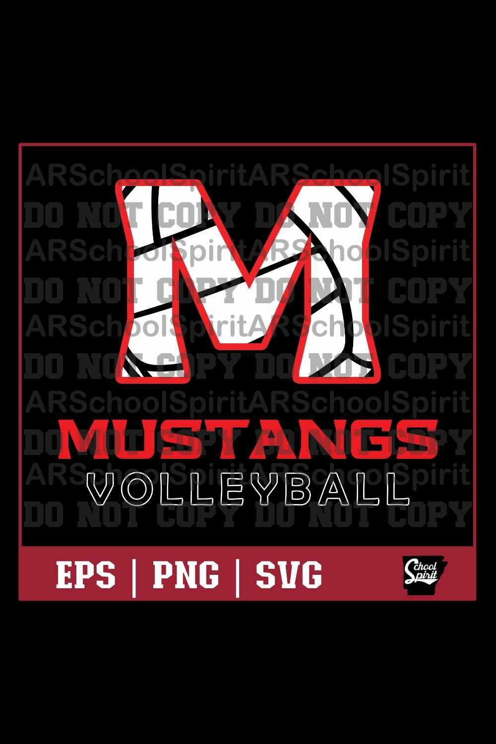 Mustangs Volleyball Design