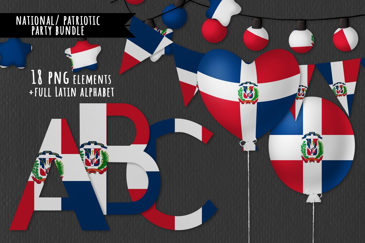 National, Patriotic Party Bundle. Dominican Republic