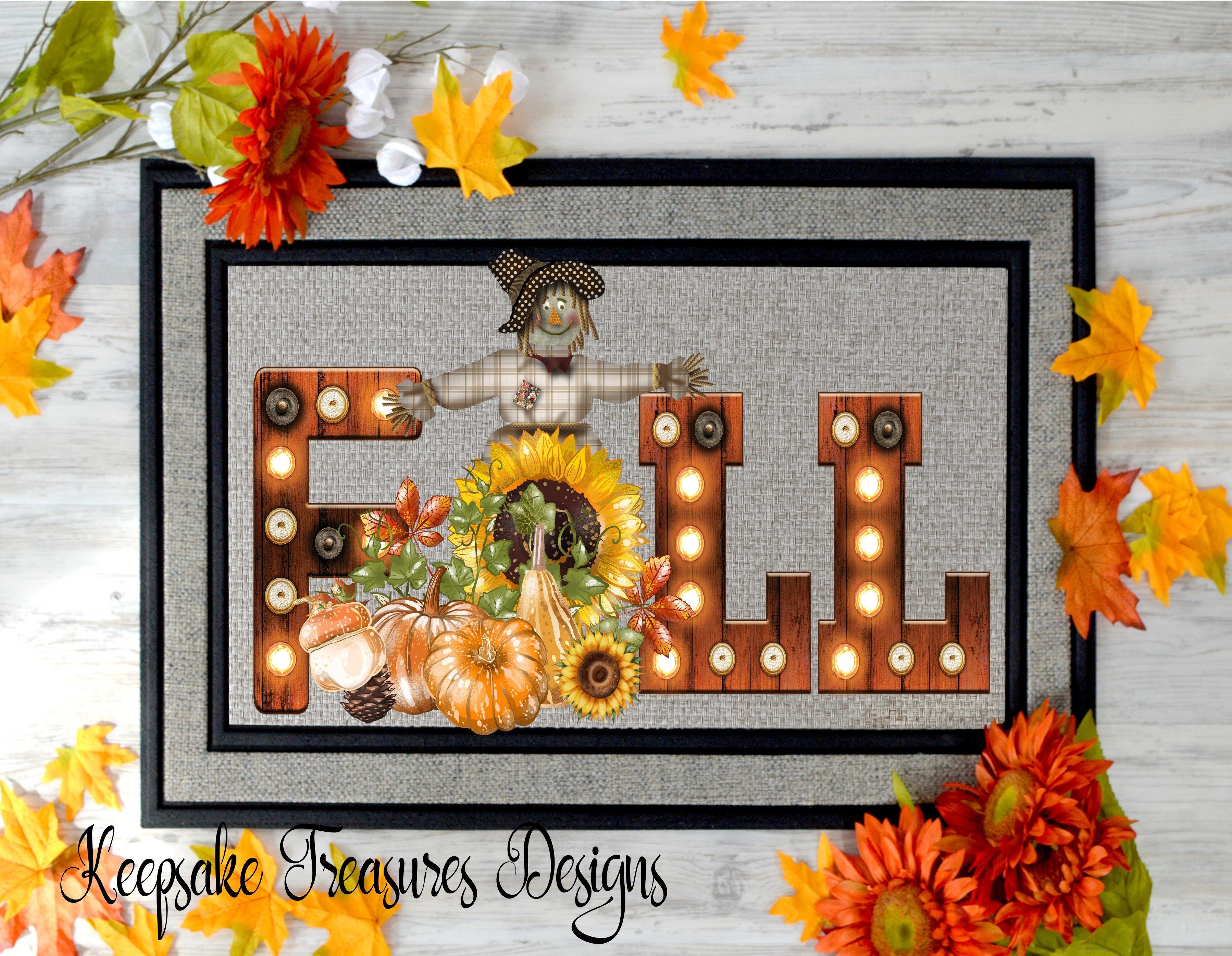 Fall, Wood Marquee Letters